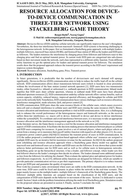 pdf resource allocation for device to device communication in three tier network using
