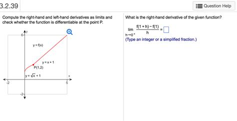 solved compute the right hand and left hand derivatives as