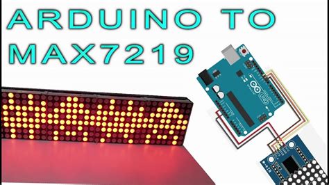 ARDUINO To MAX7219 LED Matrix Display Easy Guide Setup WIRING