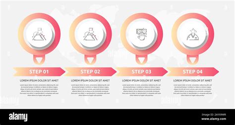 Vector Template Circle Infographics Business Concept With 4 Options
