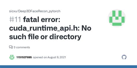Fatal Error Cuda Runtime Api H No Such File Or Directory Issue 11