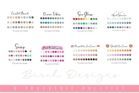 Procreate Palette Swatches Graphic By Birch Designs Creative Fabrica
