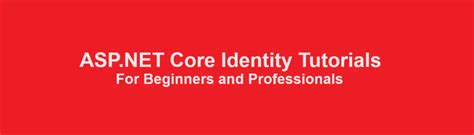 ASP NET Core Identity Tutorials Dot Net Tutorials