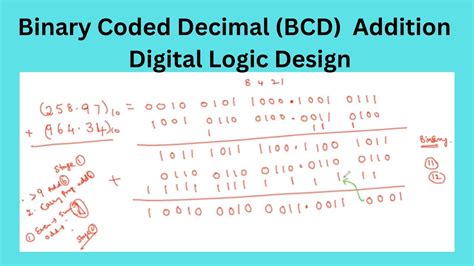 17 Binary Coded Decimal Bcd Addition Digital Logic Design తెలుగు Youtube