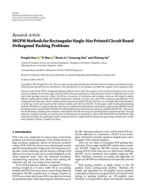 pdf mgpm methods for rectangular single size printed circuit board orthogonal packing problems