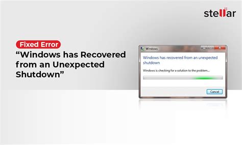 Mengatasi Kesalahan Windows Has Recovered From An Unexpected Shutdown