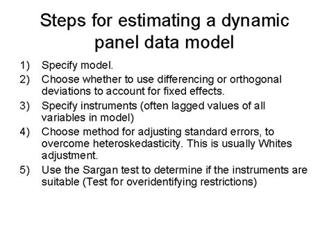 panel data models dynamic panels and unit roots