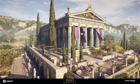 Artstation Assassins Creed Odyssey Olympia Jennie Goggin Fantasy Landscape Fantasy