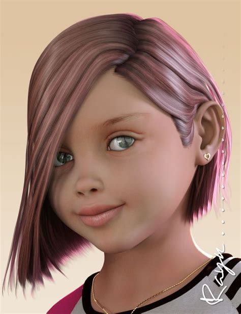 Rayn Character And Hair For Genesis 2 Female S 3D Models For Poser