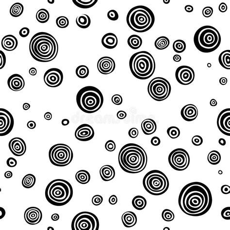 Seamless Stylish Hand Drawn Pattern Vector Illustration With