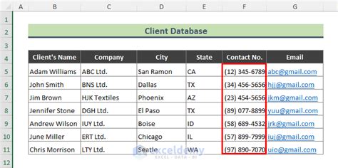 How To Create A Client Database In Excel Easy Steps Exceldemy
