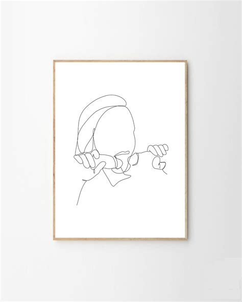 Erotic Line Art Blowjob Art Print Sexy Line Drawing Printable Wall Decor Sex Svg Blowjob