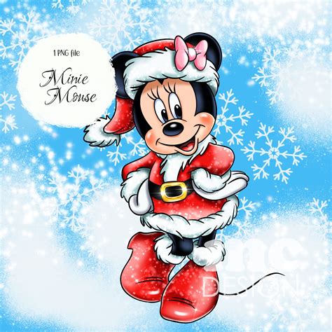 Minnie Mouse Png File Minnie Christmas Minnie Sublimation Design Minnie Shirt Design Instant