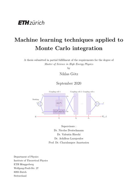 pdf machine learning techniques applied to monte carlo integration