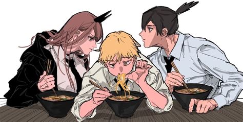 Power Denji And Hayakawa Aki Chainsaw Man Drawn By Tasuketemama