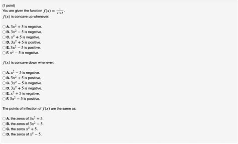 solved 1 point you are given the function f x x2 51 f x