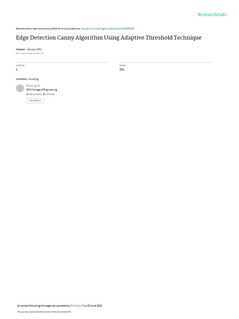 edge detection canny algorithm using adaptive threshold technique pdf multidimensional