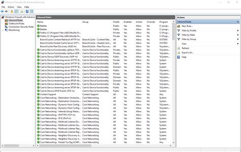 Windows 10 Firewall With Out Advanced Security