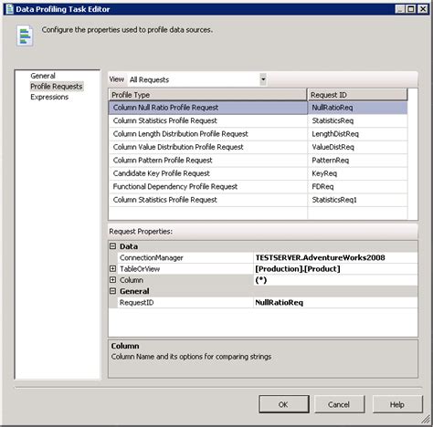 SSIS Data Profiling Task