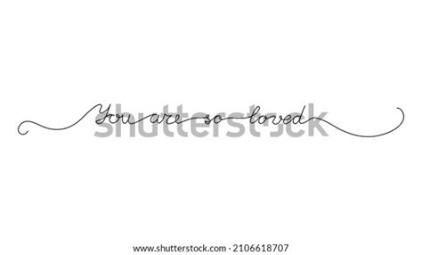Continuous One Line Script Cursive Text Stock Vector Royalty Free