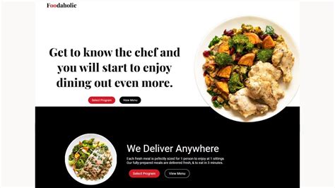 Create A Responsive Food Restaurant Website Design Using HTML CSS
