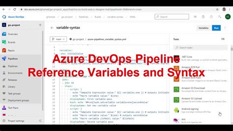 Azure DevOps Pipeline Reference Variables And Syntax YouTube