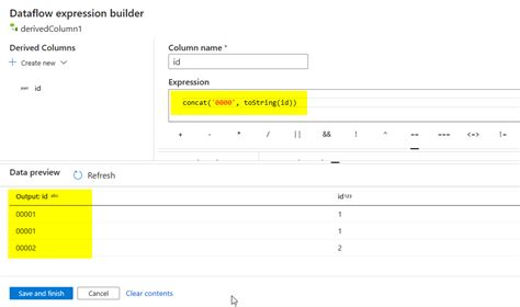 Sql Server How To Add Leading Zeros In ADF Data Flow From The