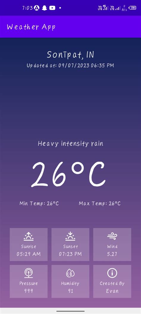 Github Yadav Weatherapp Create The Weather Application Using
