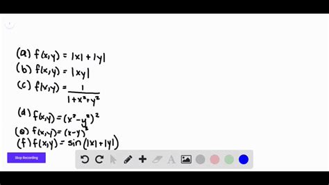 solved match the function with its graph labeled i vi give reasons for your choices a f x