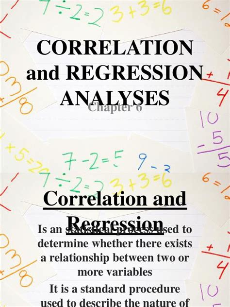correlation and regression analyses pdf correlation and dependence regression analysis