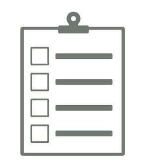 Check List Checklist Flat Web Icon Isolated On White Background