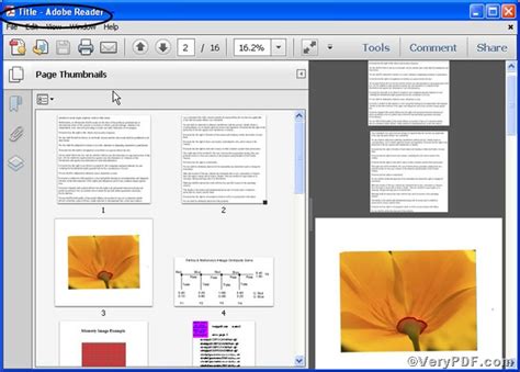 display the pdf title in the title bar of pdf reader using advanced pdf tools command line