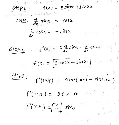 [solved] 1 point let f x 9 sin x 1 cos x f x 9cos x sin x f course hero