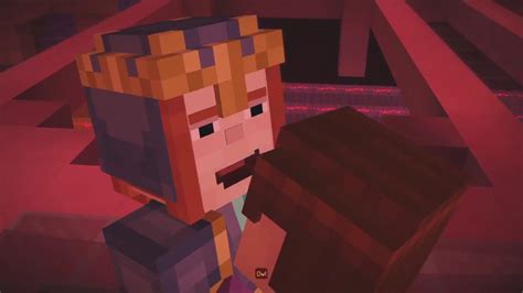 Minecraft Story Mode THE JESSE AND PETRA HUG YouTube