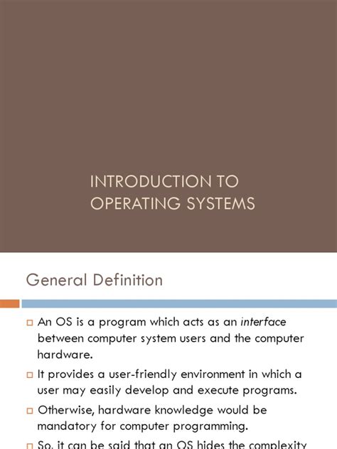 introduction to operating systems pdf process computing operating system