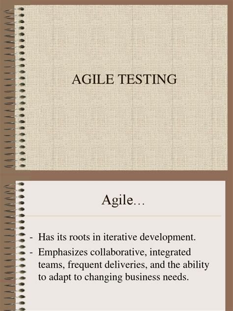 agile testing pdf agile software development software testing