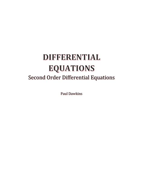 de second order diff2 warning tt undefined function 32 second order differential