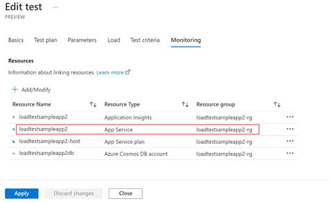 get load test insights from app service diagnostics azure load testing microsoft learn