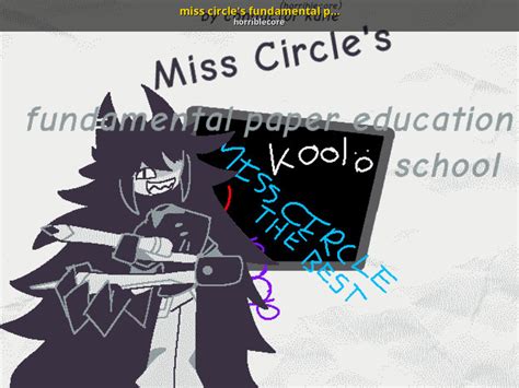 Collections Miss Circles Fundamental Paper Education School Baldis Basics Mods