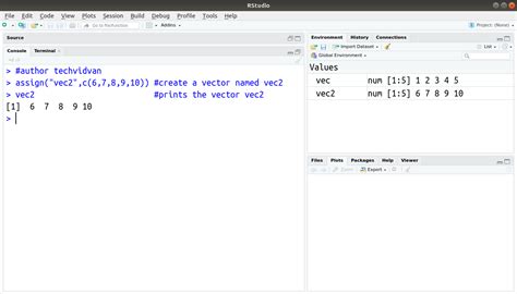 R Vector How To Create Combine And Index Vectors In R TechVidvan