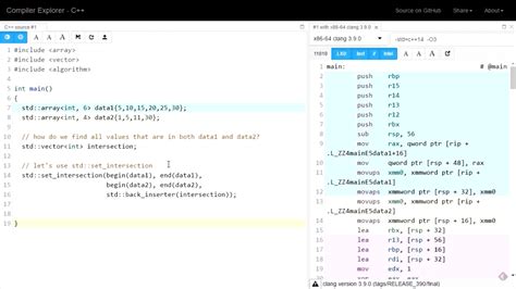 how do i use the set intersection algorithm in c o reilly