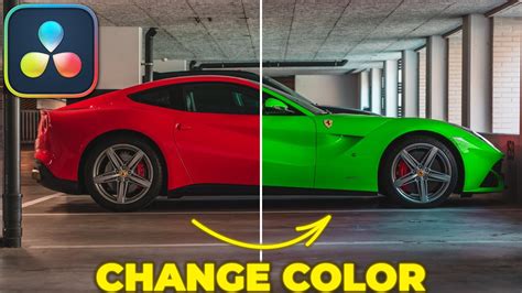 How To CHANGE COLOR Of Object In Davinci Resolve Davinci Resolve