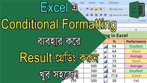 smart conditional formatting in excel excel bangla tutorial youtube