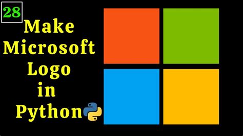 Make Microsoft Logo In Python Turtle Library Python Turtle Graphics