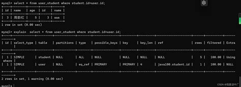 mysql 索引 sql优化 sql索引优化等级ref range csdn博客