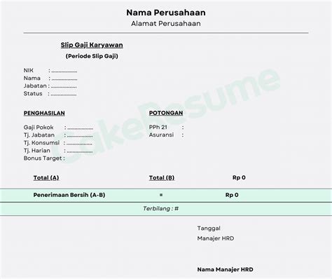 5 Contoh Slip Gaji Karyawan Lengkap Dengan Cara Membuatnya CakeResume
