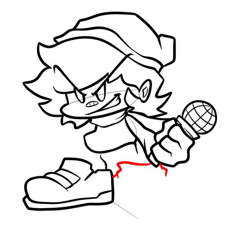 Learn How To Draw Aside Boyfriend From FNF Aside Mod