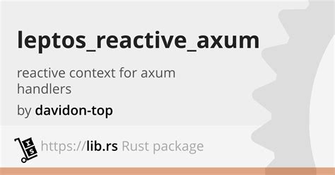 Leptos Reactive Axum Server Side Rust Lib Rs