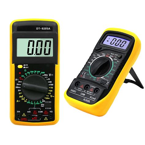 Small Household Portable LCD Multimer Digital Multimeter Backlight AC