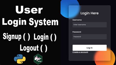 How To Create A Login System In Python Using Django User